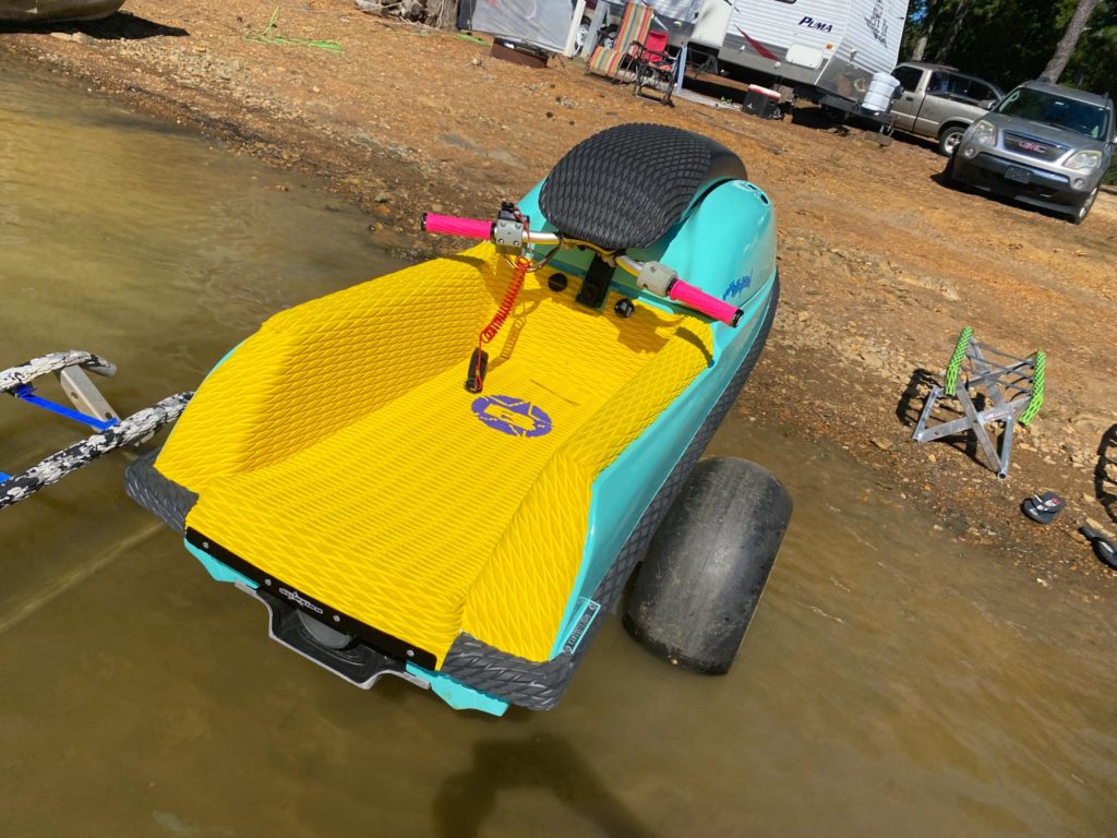 Jet ski project gets yellow Hydro-Turf from Blowsion | S3 Magazine