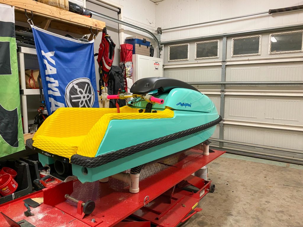 Jet ski project gets yellow Hydro-Turf from Blowsion | S3 Magazine