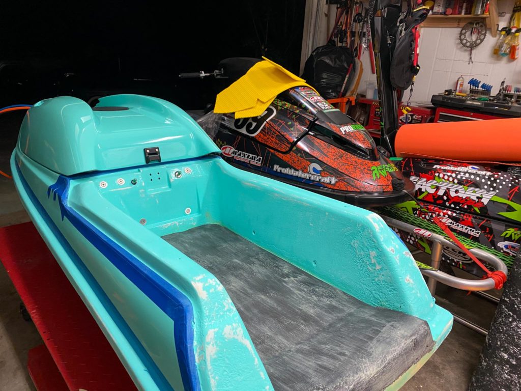 Jet ski project gets yellow Hydro-Turf from Blowsion | S3 Magazine