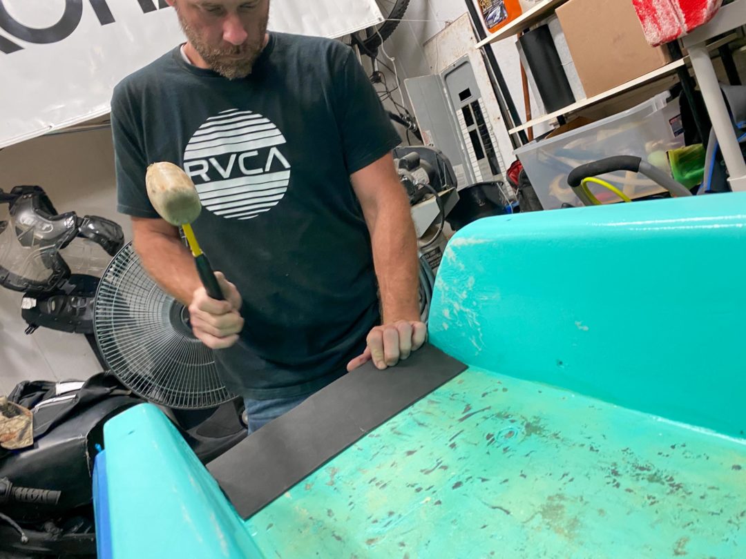 Jet ski project gets yellow Hydro-Turf from Blowsion | S3 Magazine